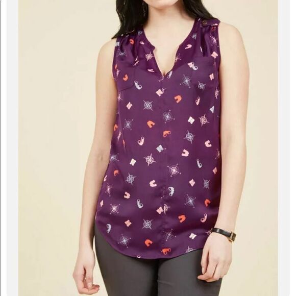 Modcloth | Tops | Modclothcreativecontributionbinocularcompasstop ...